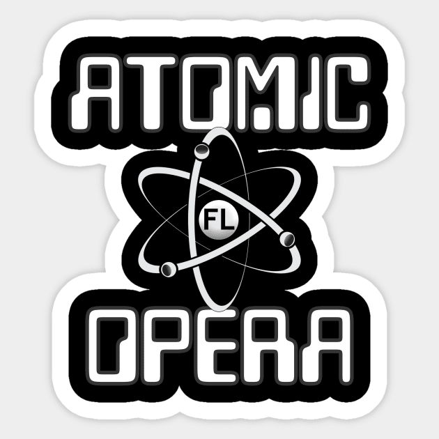 Classic Atomic Opera Logo - Atomic Opera - Sticker | TeePublic